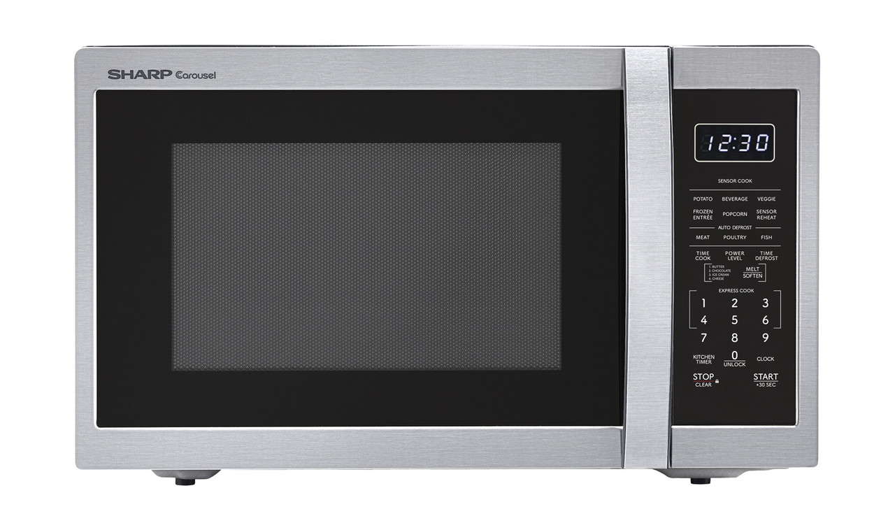Sharp 1.4 cu. ft. 1100W Stainless Steel Countertop Microwave Oven ...