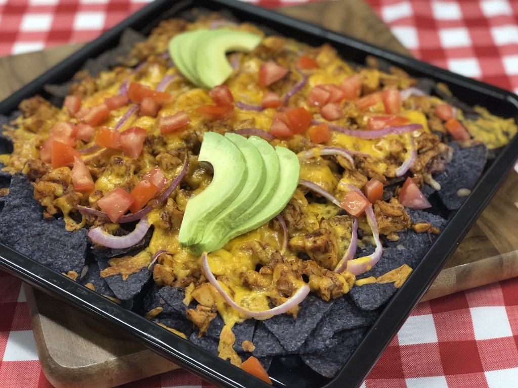 Loaded Blue Corn Chip Southern Nachos - Simply Better Living