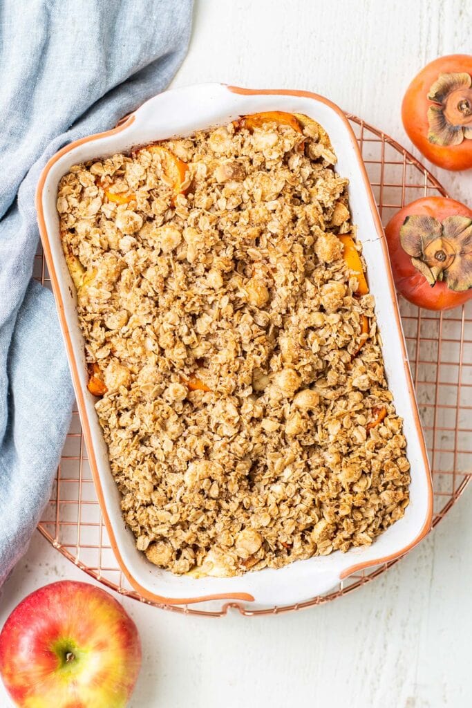 Persimmon Apple Crisp Recipe - Simply Better Living